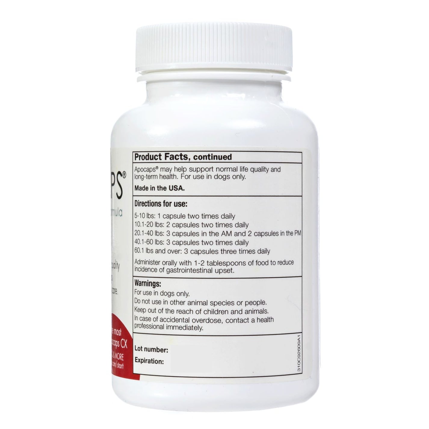 Apocaps CX Apoptogen Formula for Dogs (90 capsules) – Functional Nutriments